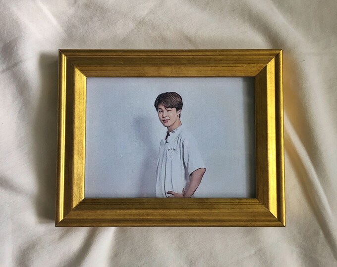 BTS JIMIN Mini Size “rookie Actor” Picture With Gold Frame - Etsy