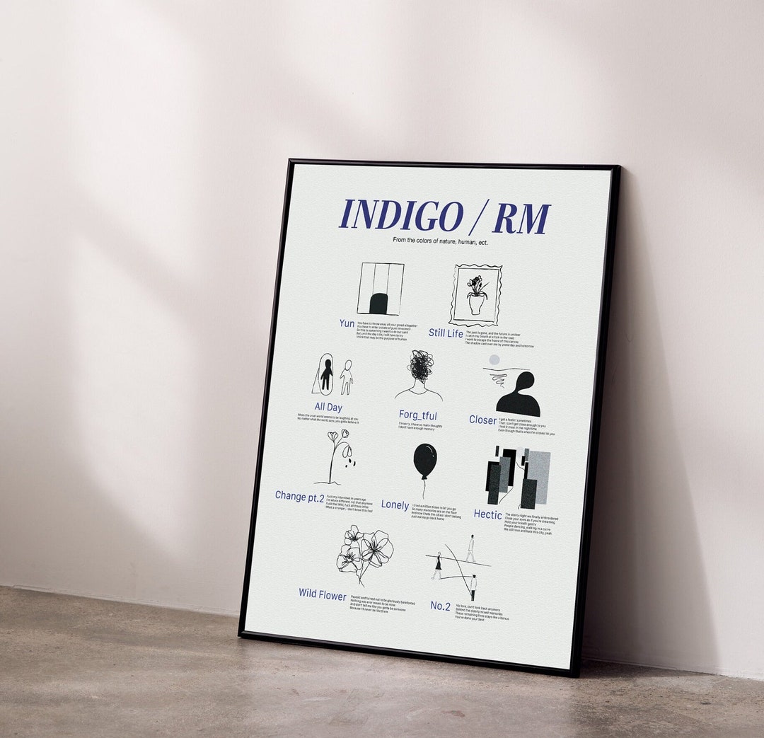 RM Indigo Album Poster Digital Download - Etsy