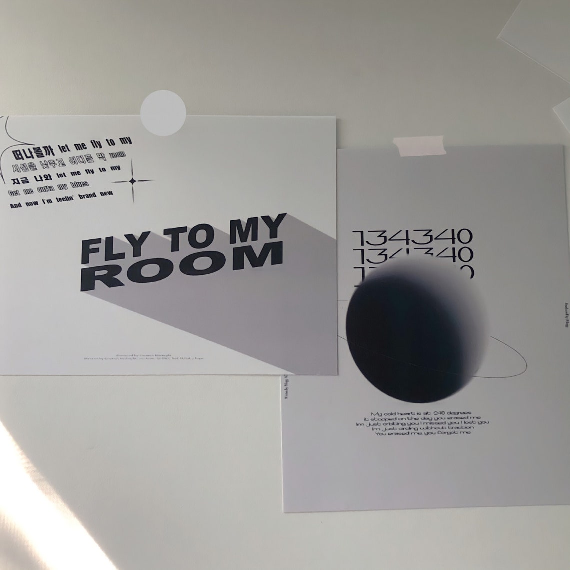 BTS Lyrics Posters Graphic Prints Wall Decor - Etsy