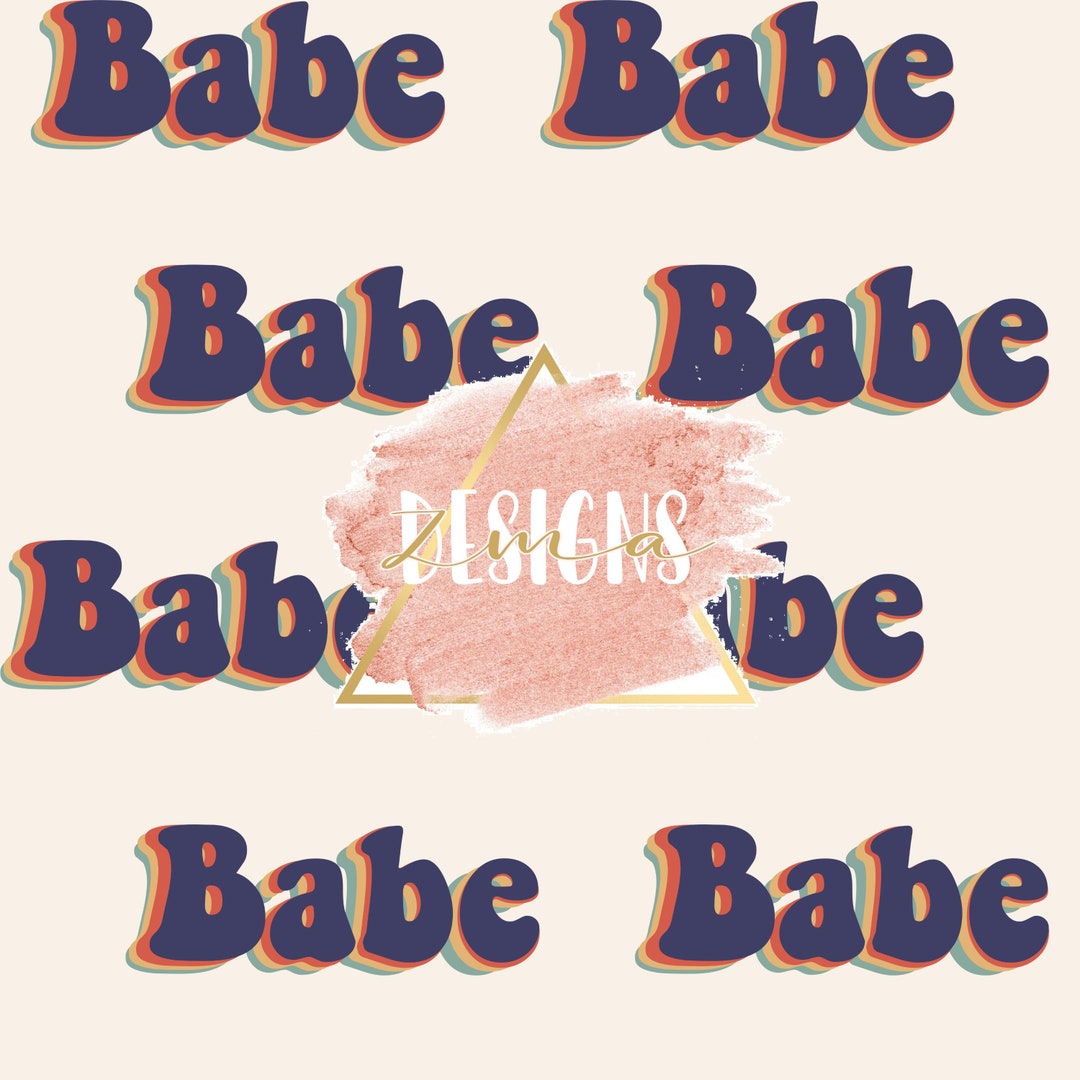 Retro Babe Seamless Design - Etsy