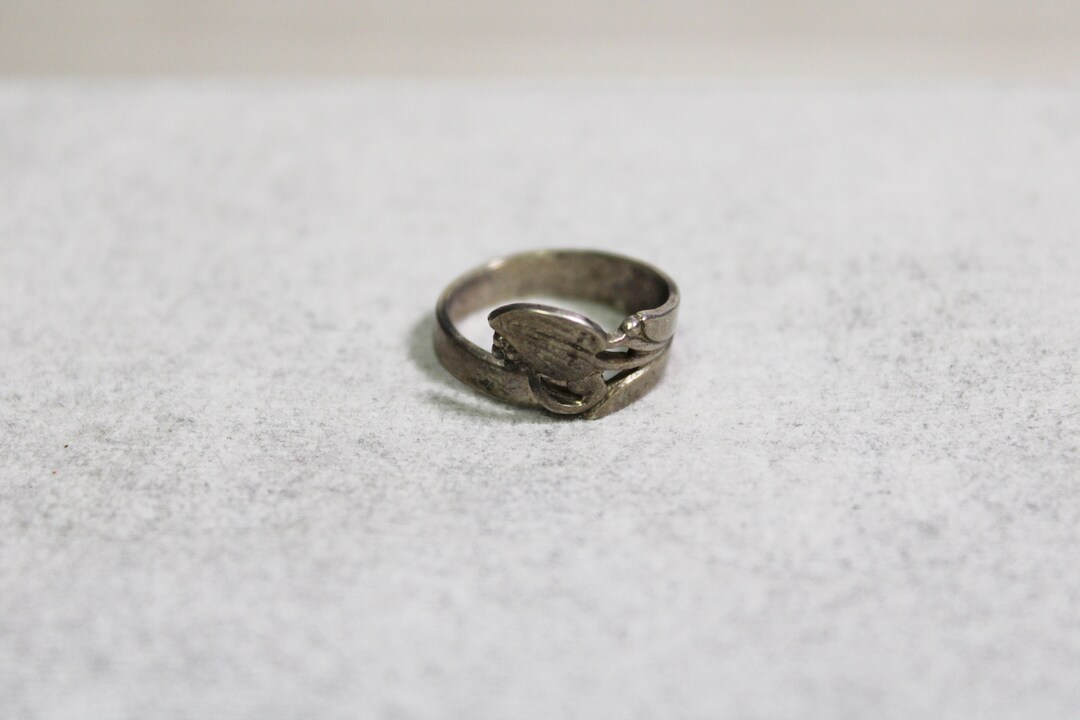 Vintage Navaho Sterling Silver Grape Leaf Band Ring - Etsy