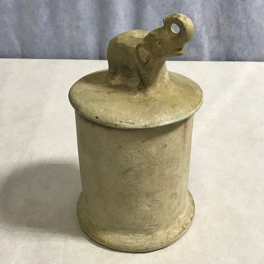 Elephant Jar, Wood Fired Red Clay - Etsy