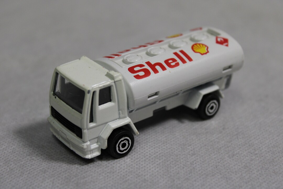 Vintage Die Cast Majorette Shell Gas Tanker Truck White Metal - Etsy