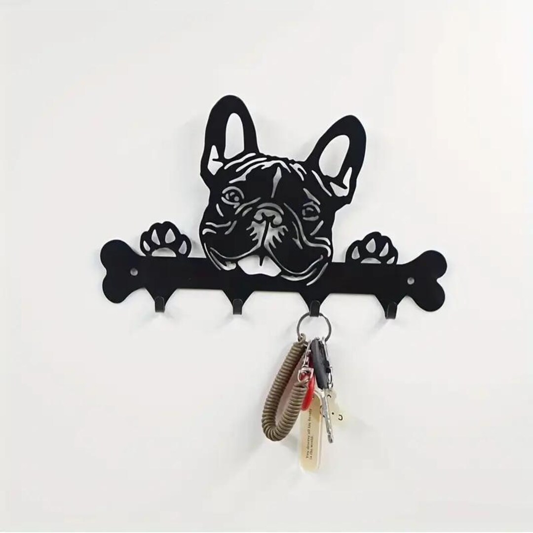 Vintage Style Metal Bull Dog Key Hook Rack - Etsy