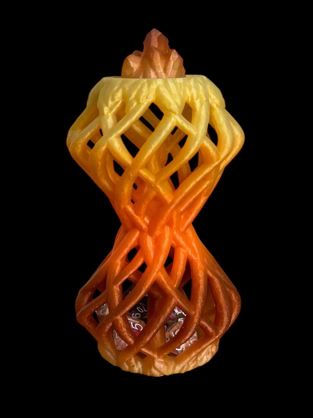 Twisted Hourglass Dice Tower Dnd TTRPG Storage Gaming Accessory - Etsy