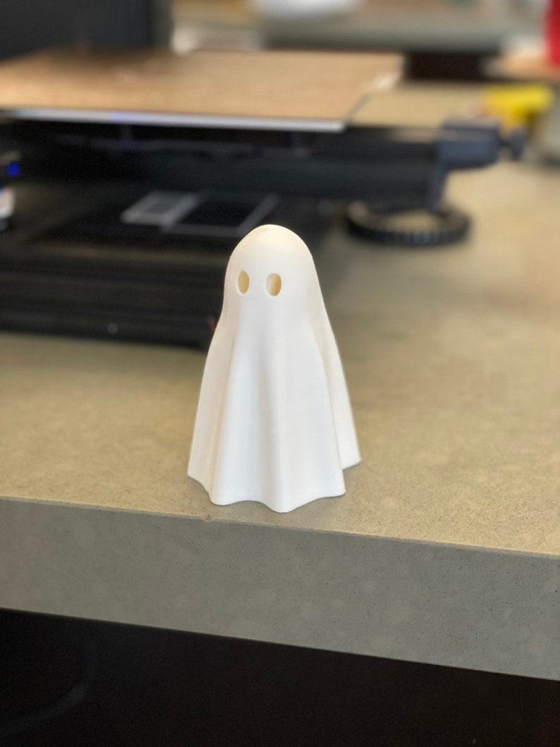 Cute Halloween Ghost With Hidden Feet Poseable 3D Printed - Etsy