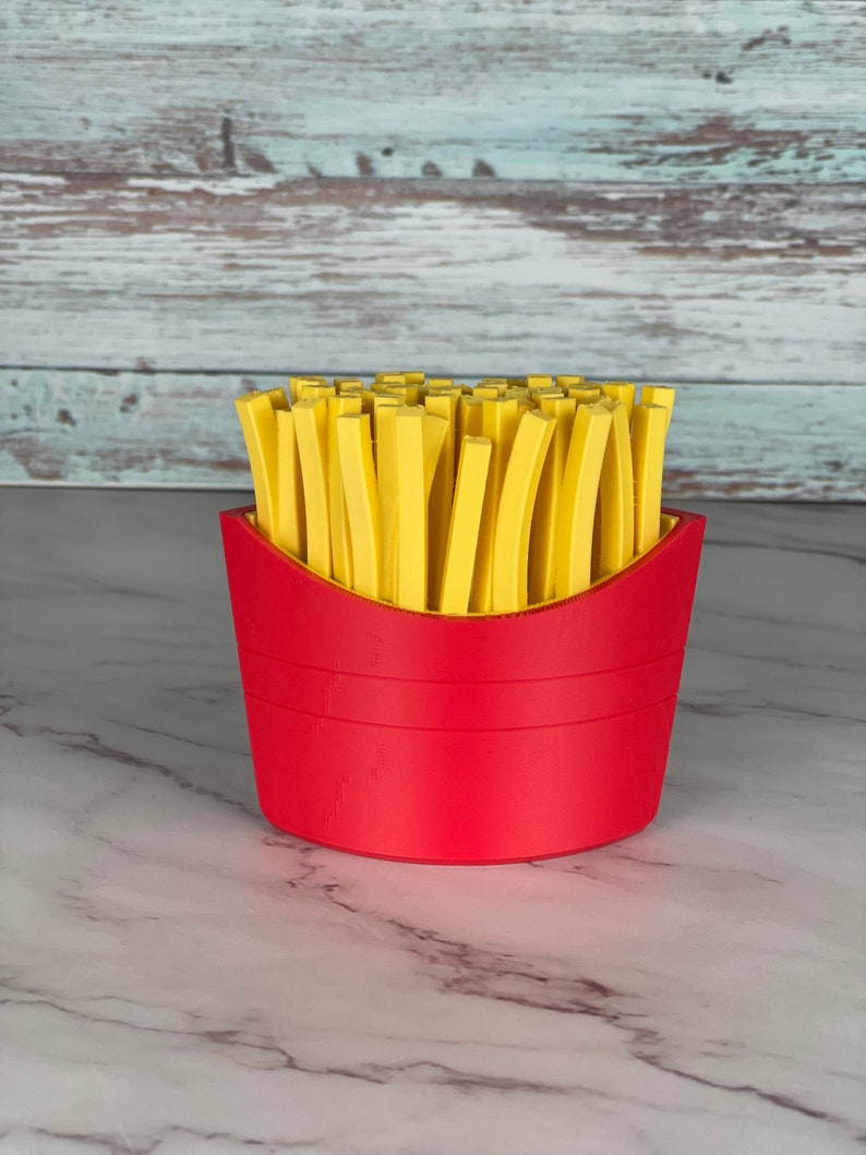 3D Printed French Fries Secret Container Photo Prop Desk and - Etsy