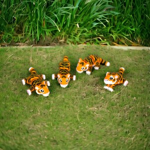 Mini Tiger Fidget Toy 3D Printed Pet Mini Tiger Articulated Mini Fidget ...