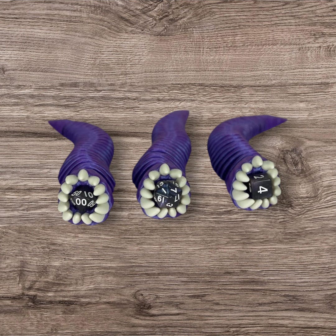 Flexi Fidget Worm Dice Guardian TTRPG Accessory Dice Jail - Etsy
