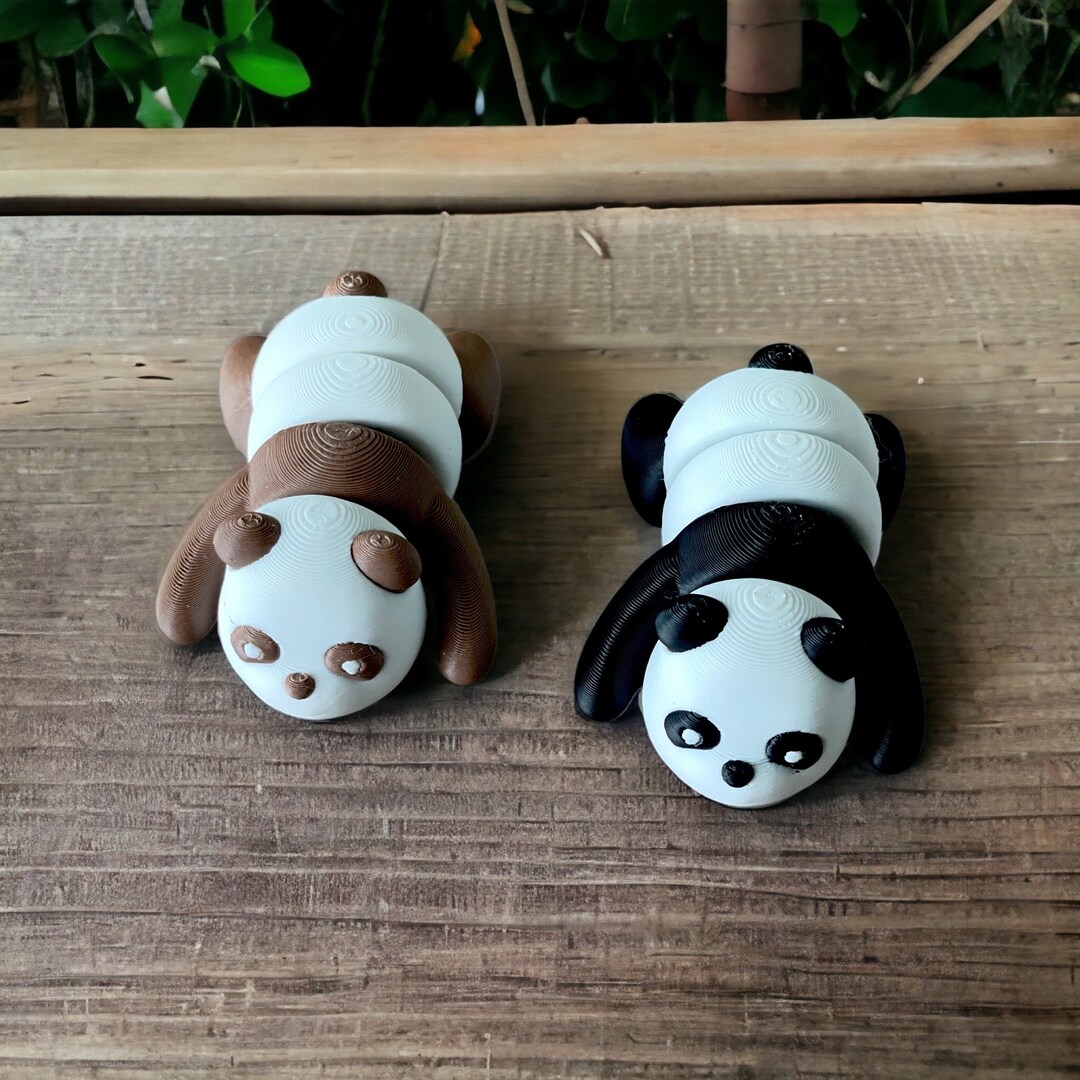 Cute Giant Panda or Baby Pandas 3D Printed Pet Fidget Toy ADHD Sensory ...