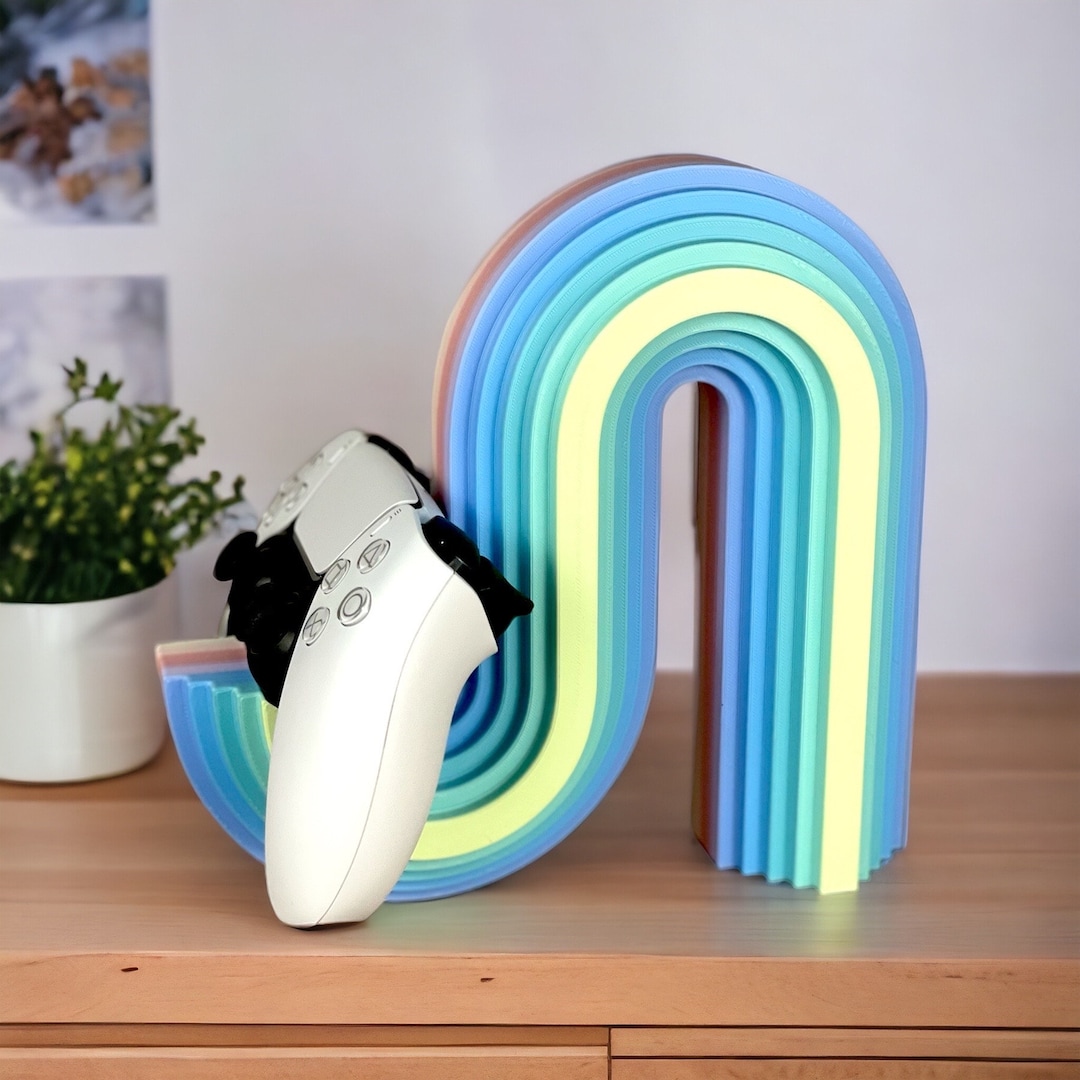 Modern Wave-styled Game Controller Holder - Stylish Storage Solution ...