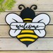Bumble Bee Sign Door Hanger, Welcome Sign, Bee Decor, Gift Idea - Etsy