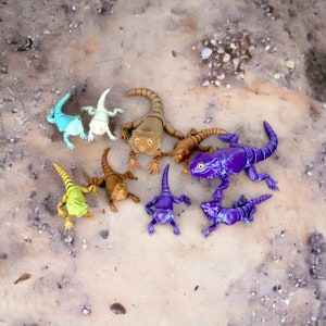 Lifesize Bearded Dragon Fidget Toy, Posable 3D Printed Pet Beardie ...