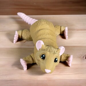 Cute Rat Rodent Fidget Toy Posable 3D Printed Pet Rat Articulated ...