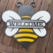 Bumble Bee Sign Door Hanger, Welcome Sign, Bee Decor, Gift Idea - Etsy