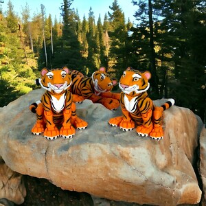 Articulated Tiger 3D Printed Fidget Toy Desk Decor, Pet Tiger Toy ...