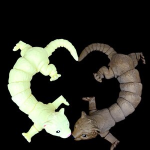 Lifesize Cute Ferret Fidget Toy, Posable 3D Printed Pet Ferret ...