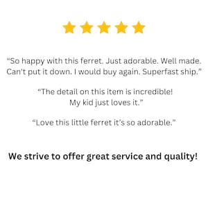 Lifesize Cute Ferret Fidget Toy, Posable 3D Printed Pet Ferret ...