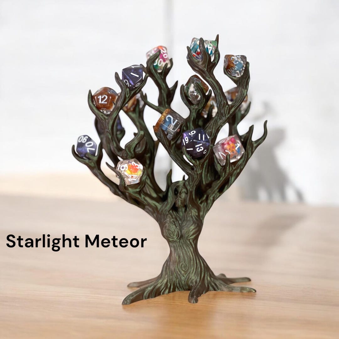 Goddess Dice Tree Guardian Holds up to 21 Dice TTRPG Dnd Accessory - Etsy