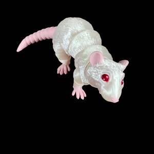 Cute Rat Rodent Fidget Toy Posable 3D Printed Pet Rat Articulated ...