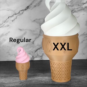 3D Printed Ice Cream Cone Kids Party Decor With Hidden Container Party ...