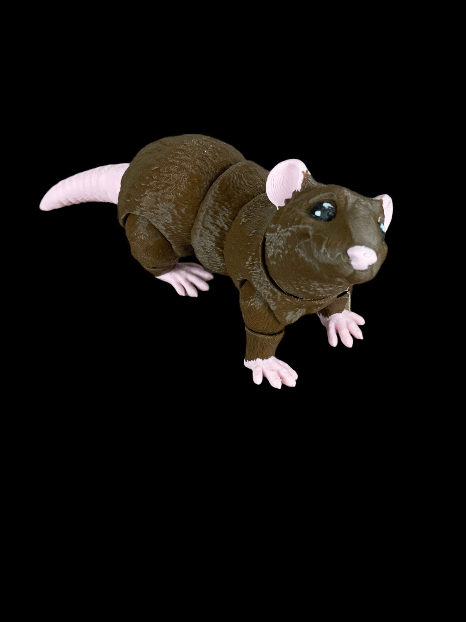Cute Rat Rodent Fidget Toy Posable 3D Printed Pet Rat Articulated ...