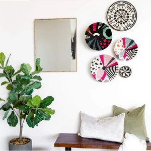 African Rwanda Woven Basket Biko Pink - Etsy