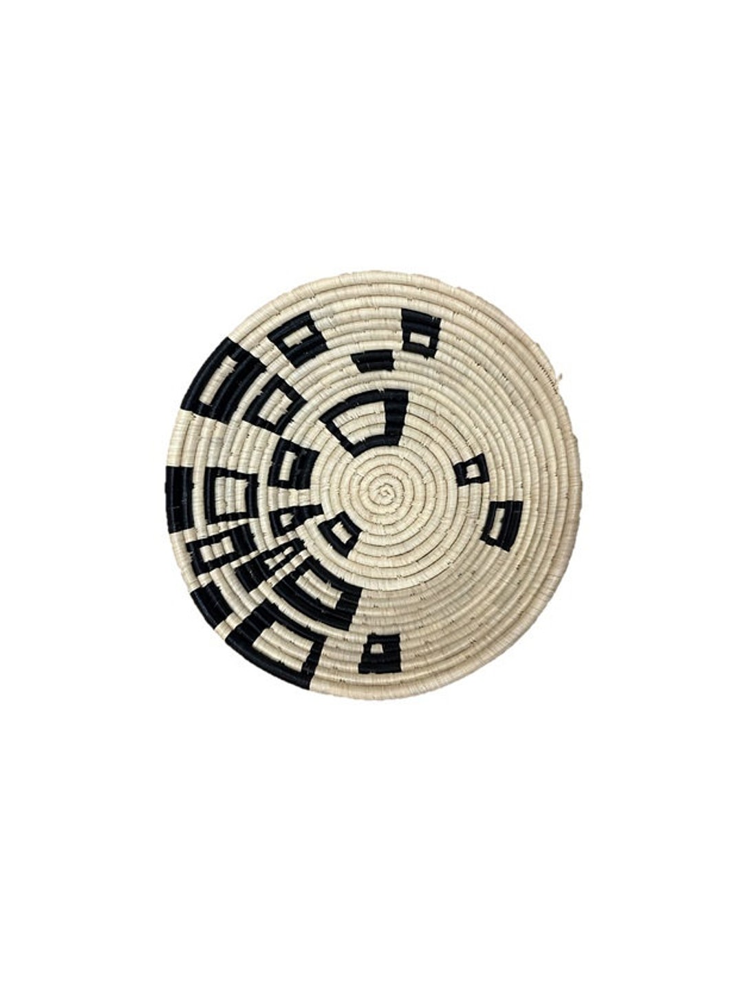 African Uganda Sisal With Raffia Woven Block Bowl 12 X 3 - Etsy