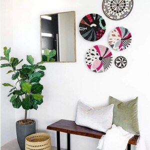 African Rwanda Woven Basket Biko Pink - Etsy