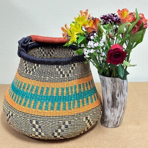 Ghana Pot Basket Orange - Etsy