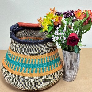 Ghana Pot Basket Orange - Etsy