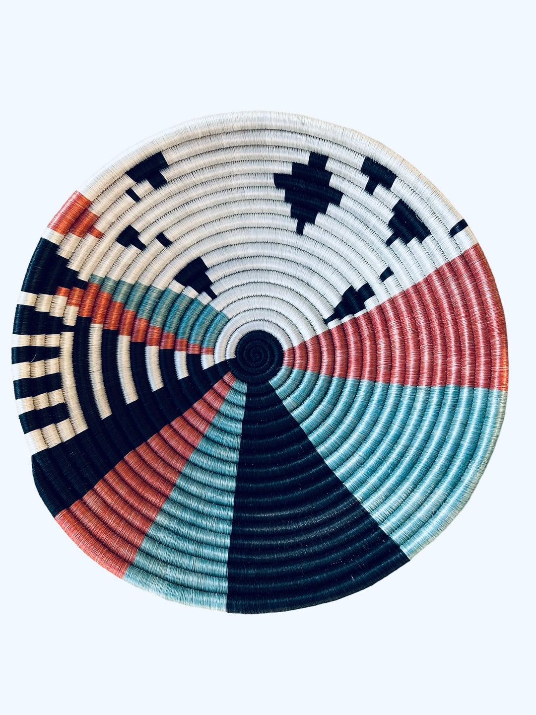 African Rwanda Woven Basket Biko Pink - Etsy