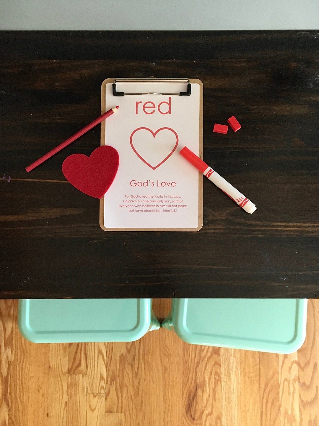 Colors of the Bible Printable | Scripture Memory Verses for Kids Wall ...