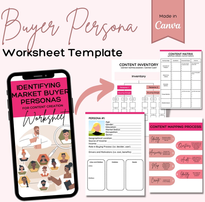 Buyer Persona Worksheet Template. Target Market Persona Worksheet ...