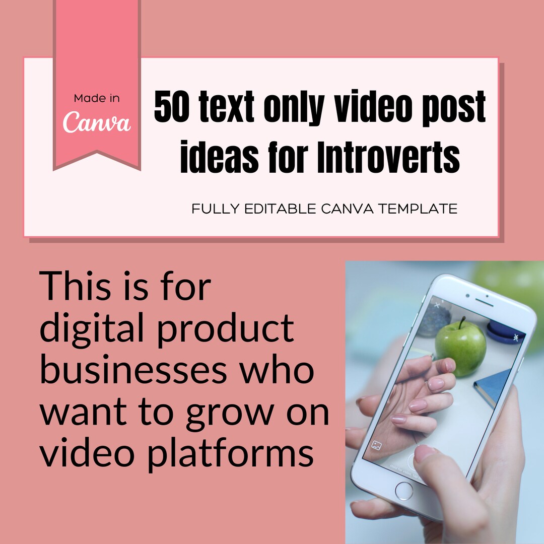 50 Text Only Social Media Video Post Ideas. Social Media Content Ideas ...