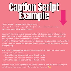 Social Media Caption Scripts for Small Business. Instagram Captions ...