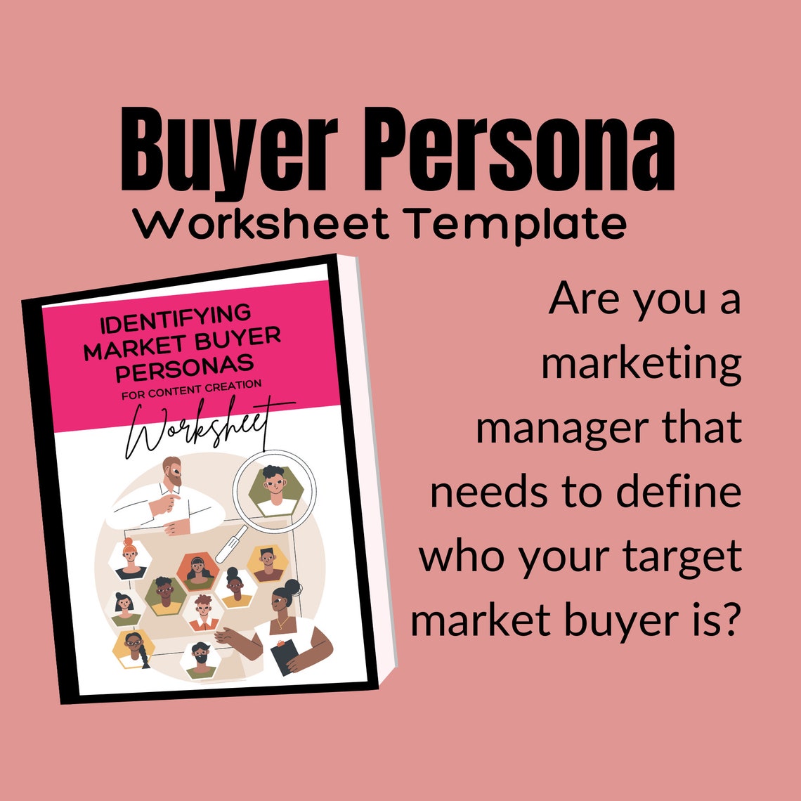 Buyer Persona Worksheet Template. Target Market Persona Worksheet ...