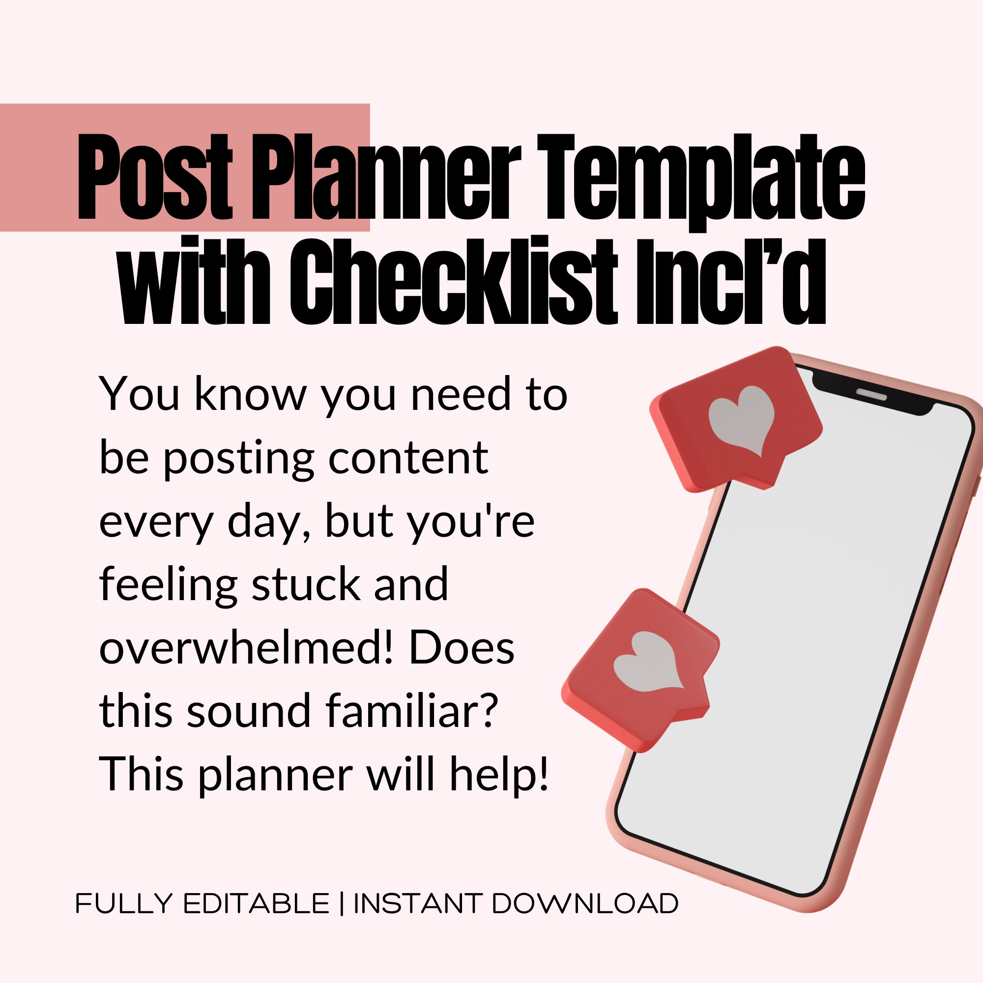 Social Media Post Planner. How to Batch Content. How to Plan Your ...