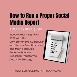 How to Create a Social Media Report. Social Media Reporting. Report ...