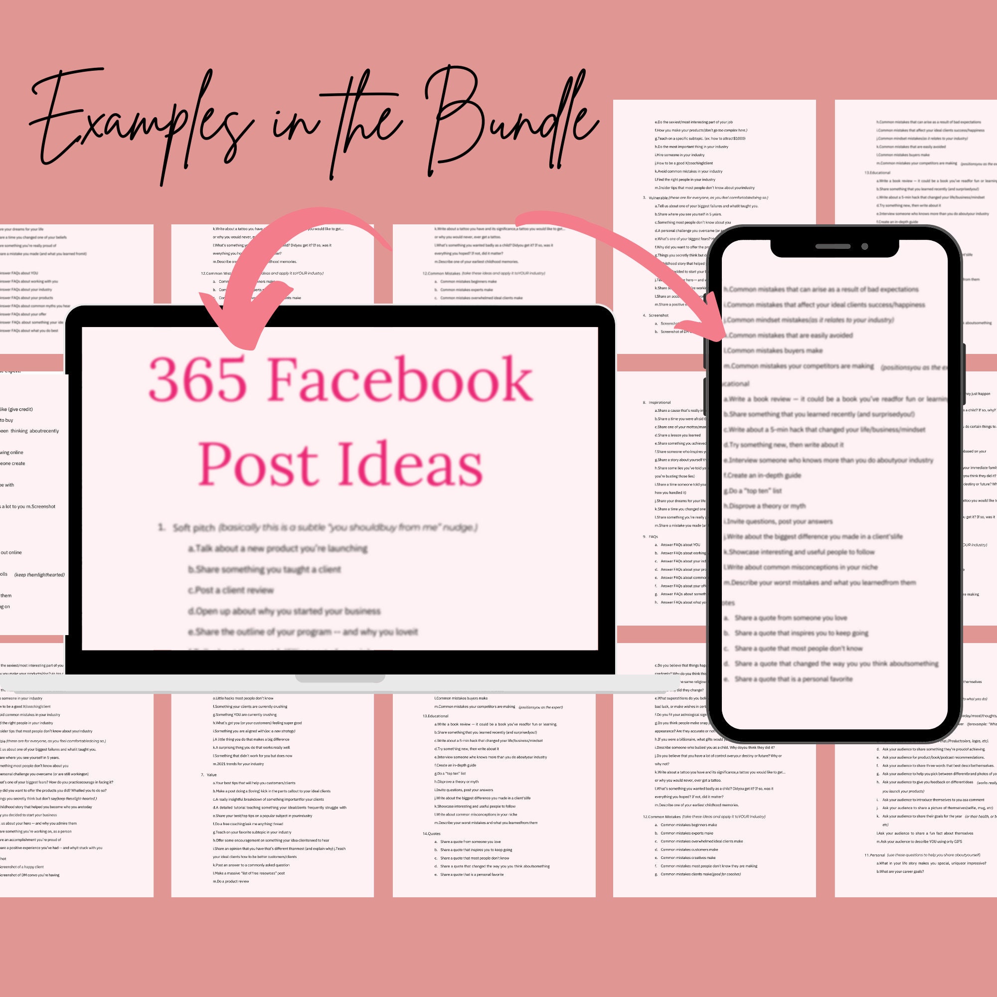 365 Facebook Post Ideas Topics. 1 Year Facebook Post Templates ...