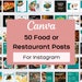 Restaurant and Food Post | Food and Bar Templates| Restaurant Menu ...