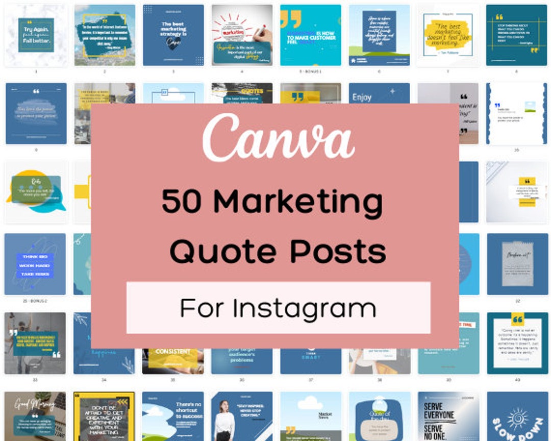 Marketing Instagram Post Templates. Marketing and Social Media ...