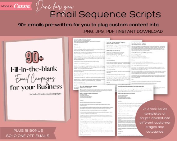 Email Sequence Scripts. Email Series Scripts. Email Campaign | Etsy