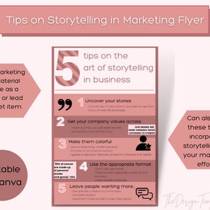 Business Storytelling Flyer. Lead Magnet Flyer. Business | Etsy