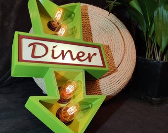 Retro Illuminated Sign - Etsy