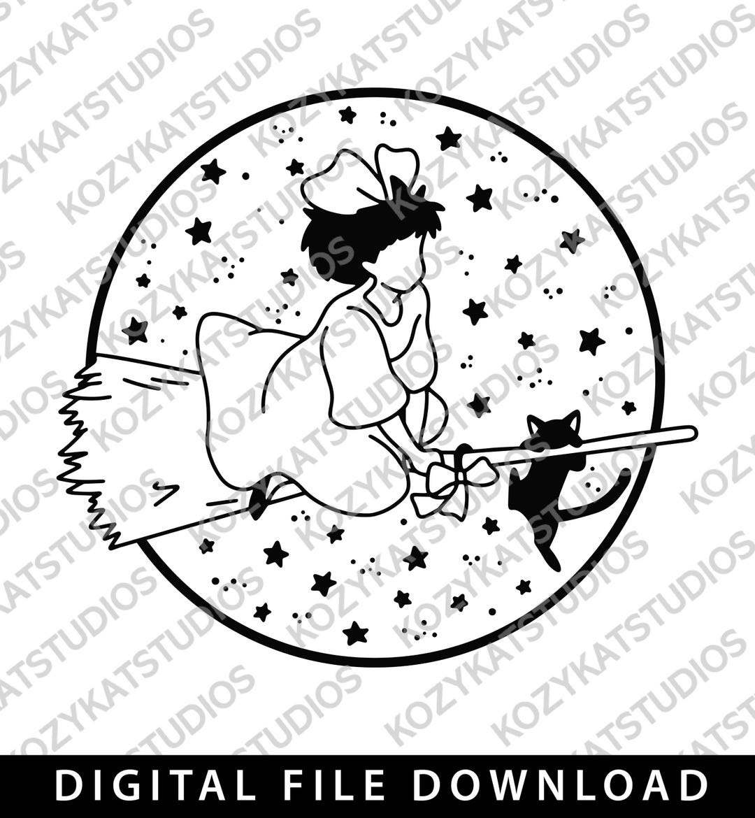 Kiki's Delivery Service, EPS, SVG, PNG Digital Download - Etsy