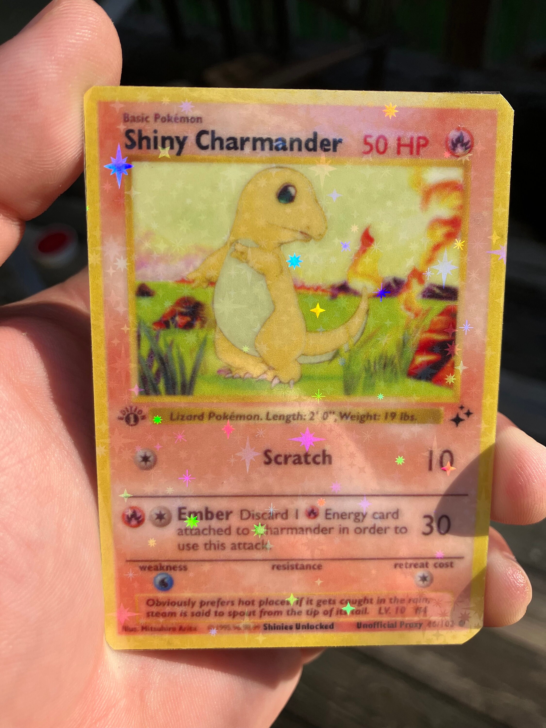 Shiny Charmander Card
