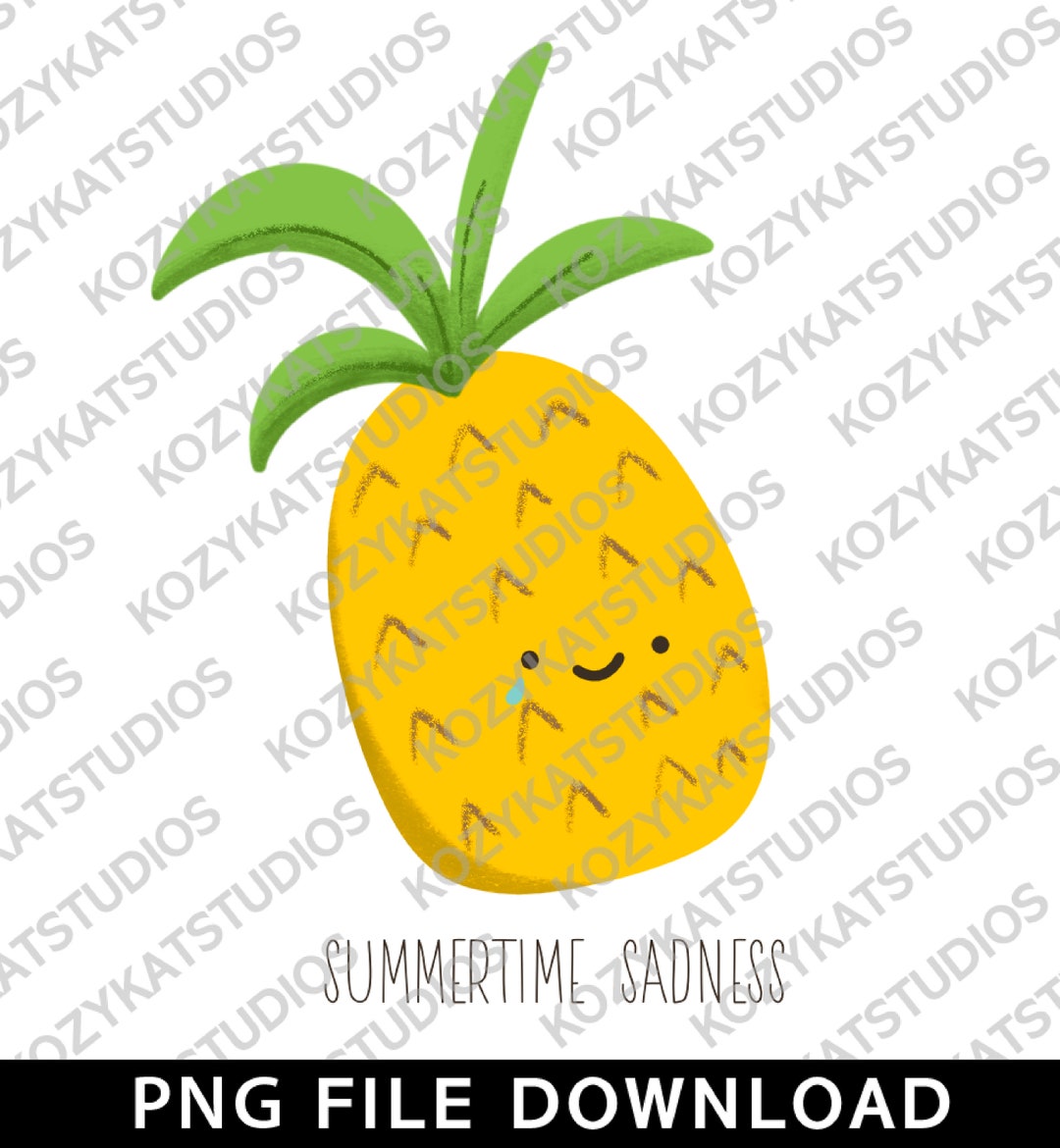 Anxious Pineapple, PNG Digital Download - Etsy