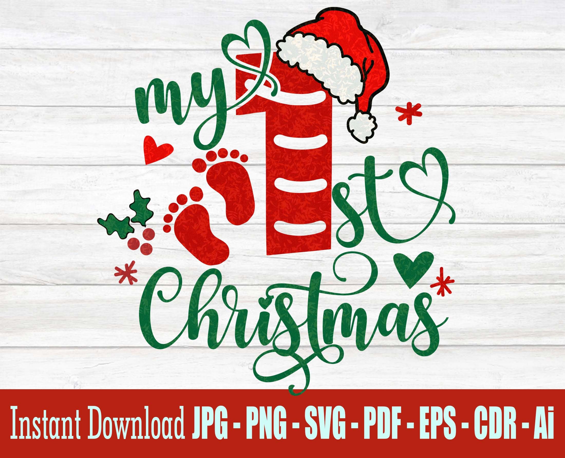 My First Christmas SVG Bundle First Christmas SVG Babys - Etsy