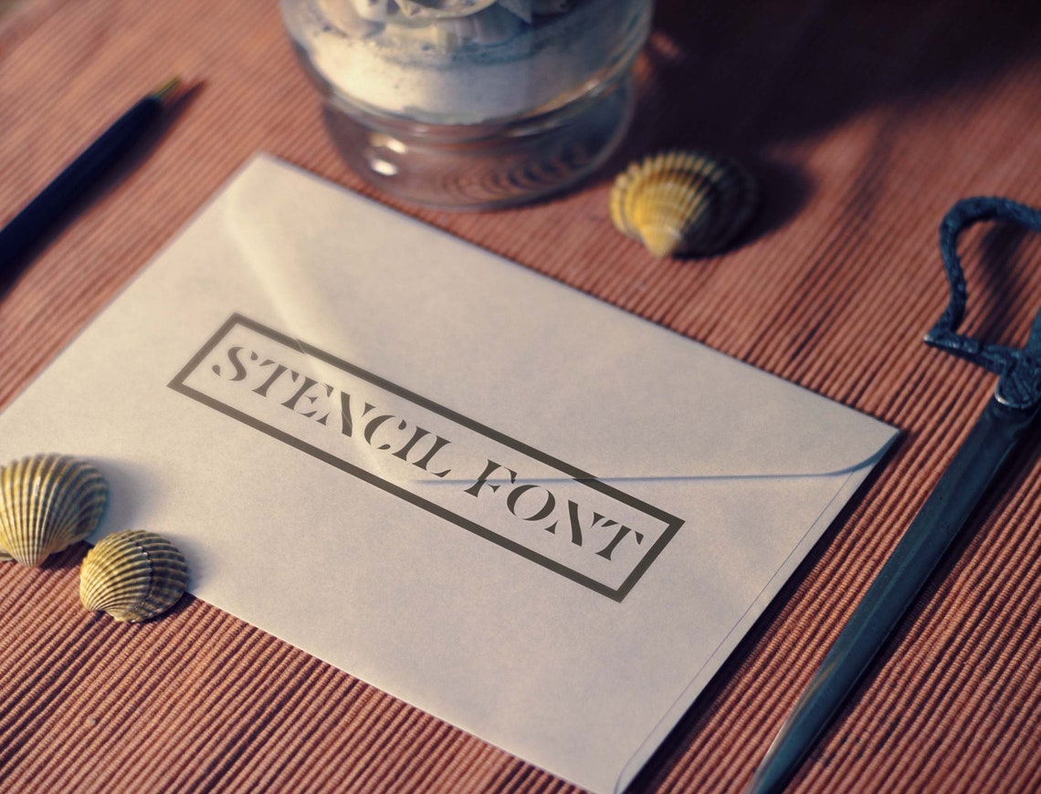 Bundle Stencil Font, Calligraphy Font, Digital Font, Handwritten Font ...